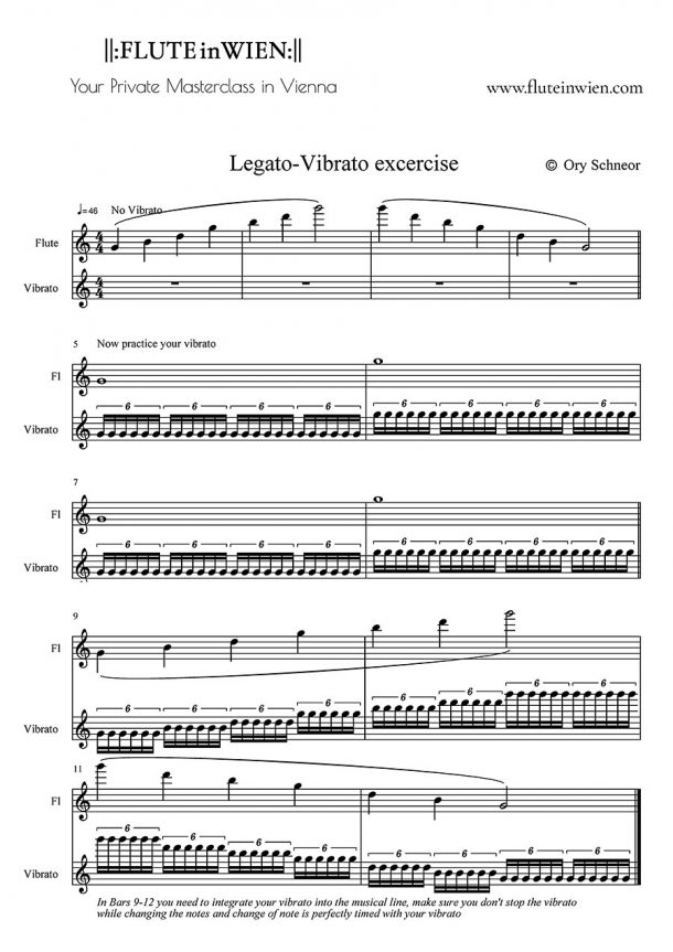 Coordinate your vibrato and improve your legato - FLUTEinWIEN